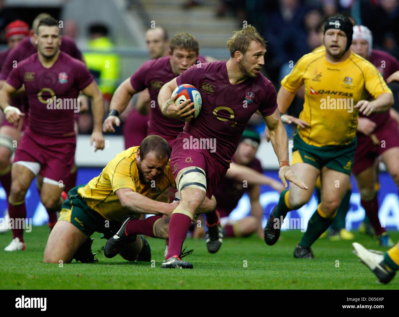 CHRIS ROBSHAW & BEN ALEXANDER ENGLAND V AUSTRALIA RU TWICKENHAM ...