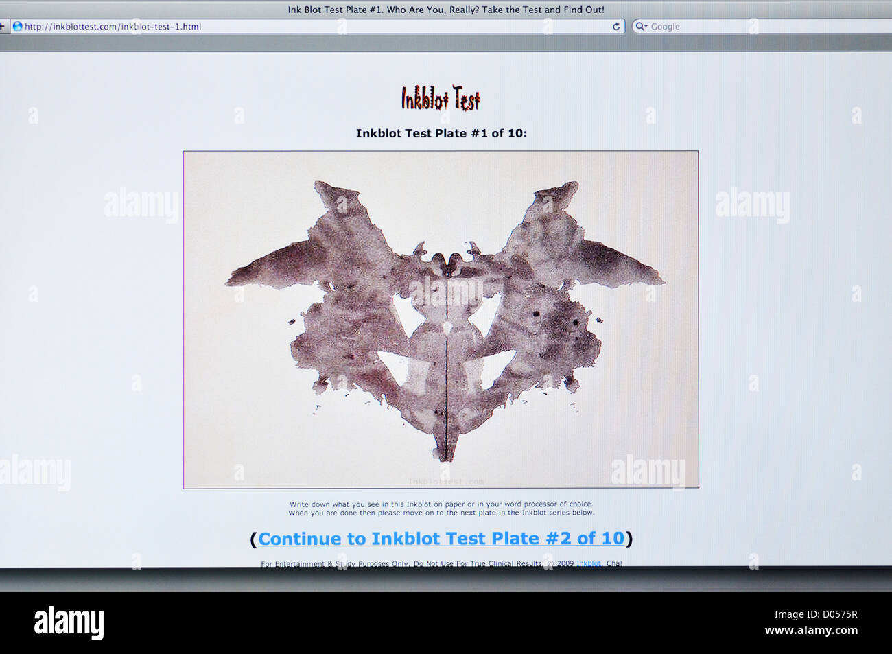 Ink blot test hi-res stock photography and images - Alamy