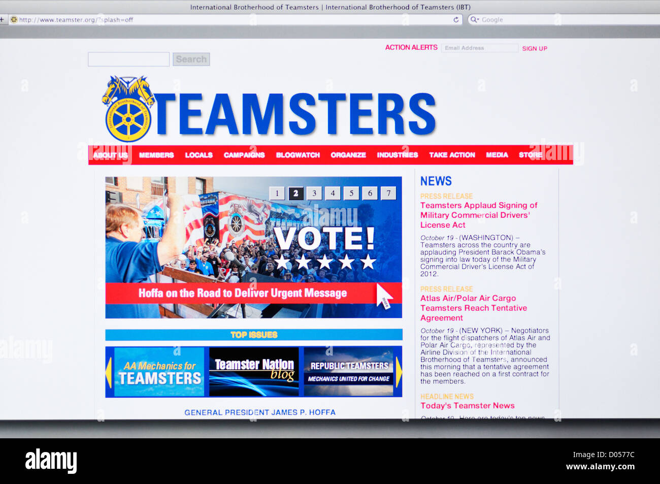 Teamsters union hi-res stock photography and images - Alamy