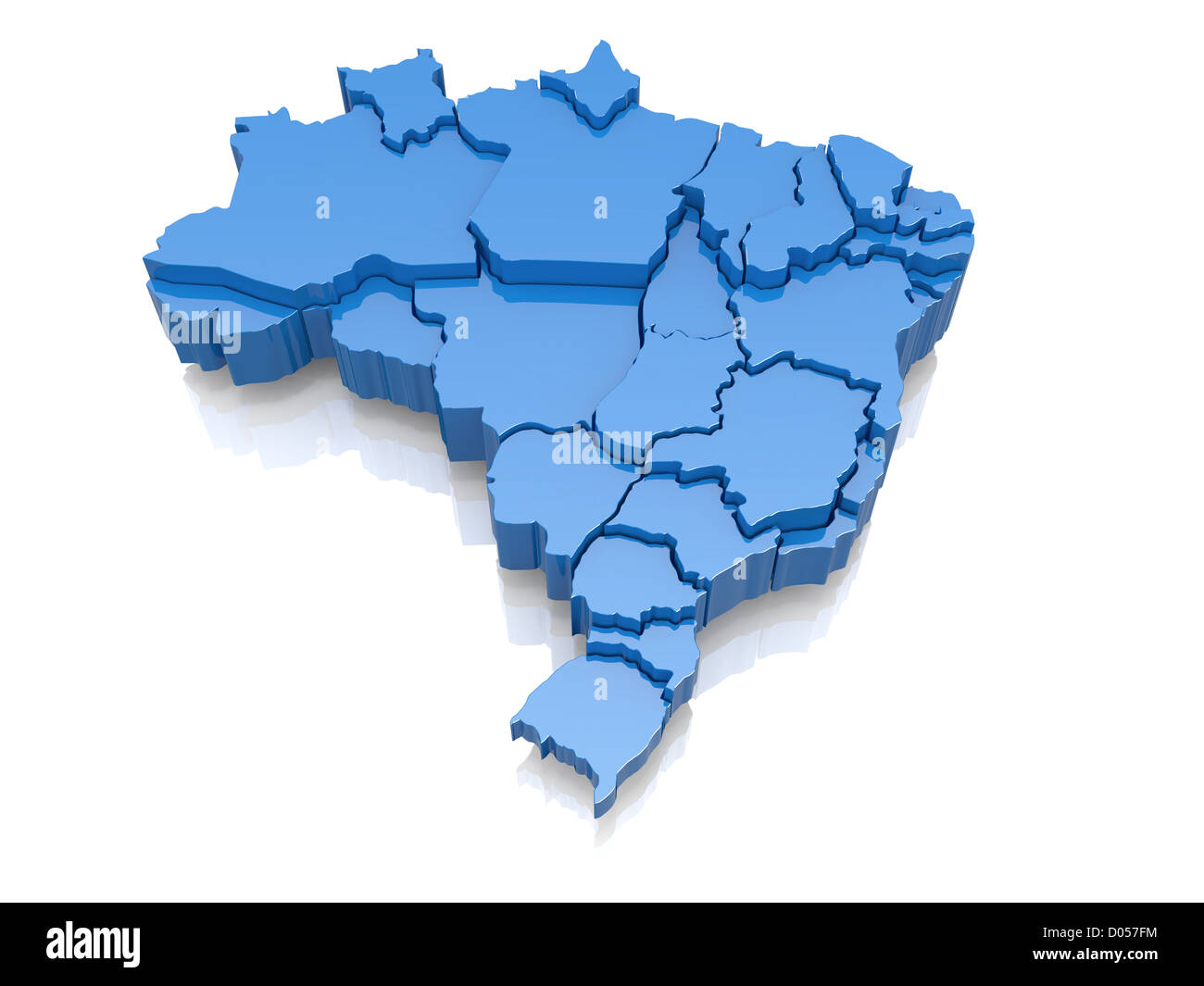 map of Brazil Stock Photo - Alamy