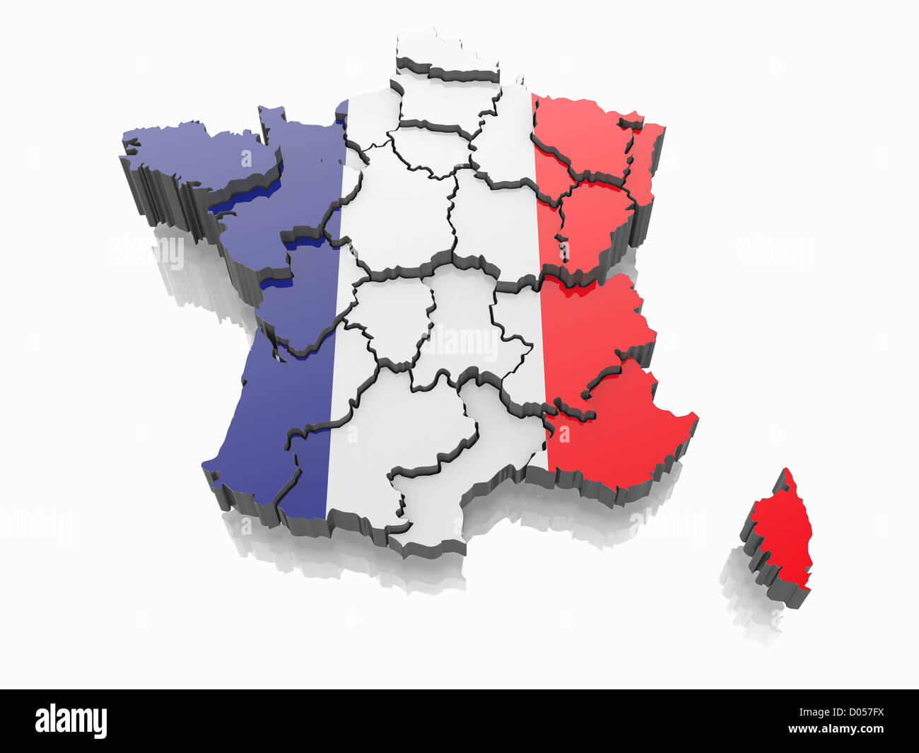 Map french regions hi-res stock photography and images - Alamy