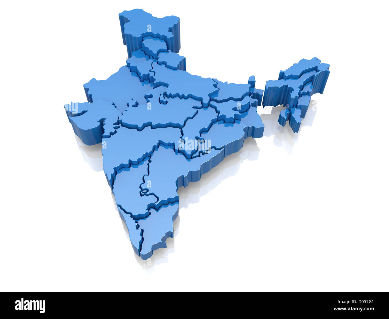 Map india image national Cut Out Stock Images & Pictures - Alamy