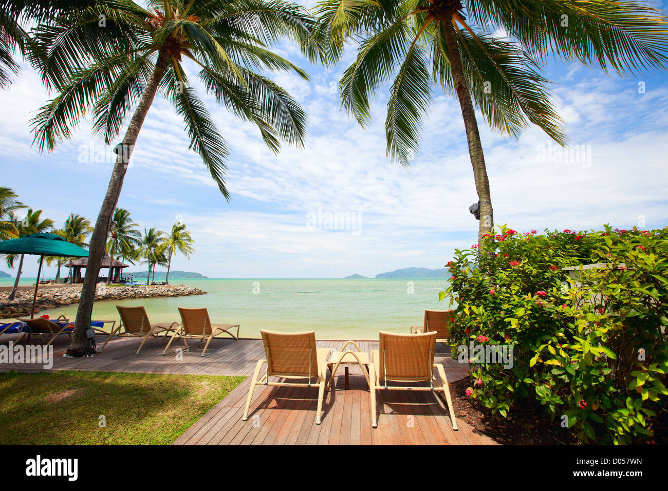 Delicious asian food Tropical resort Stock Photo - Alamy