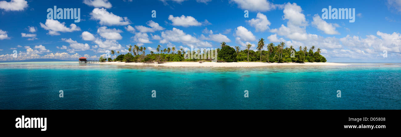 Tropical island panorama Stock Photo - Alamy