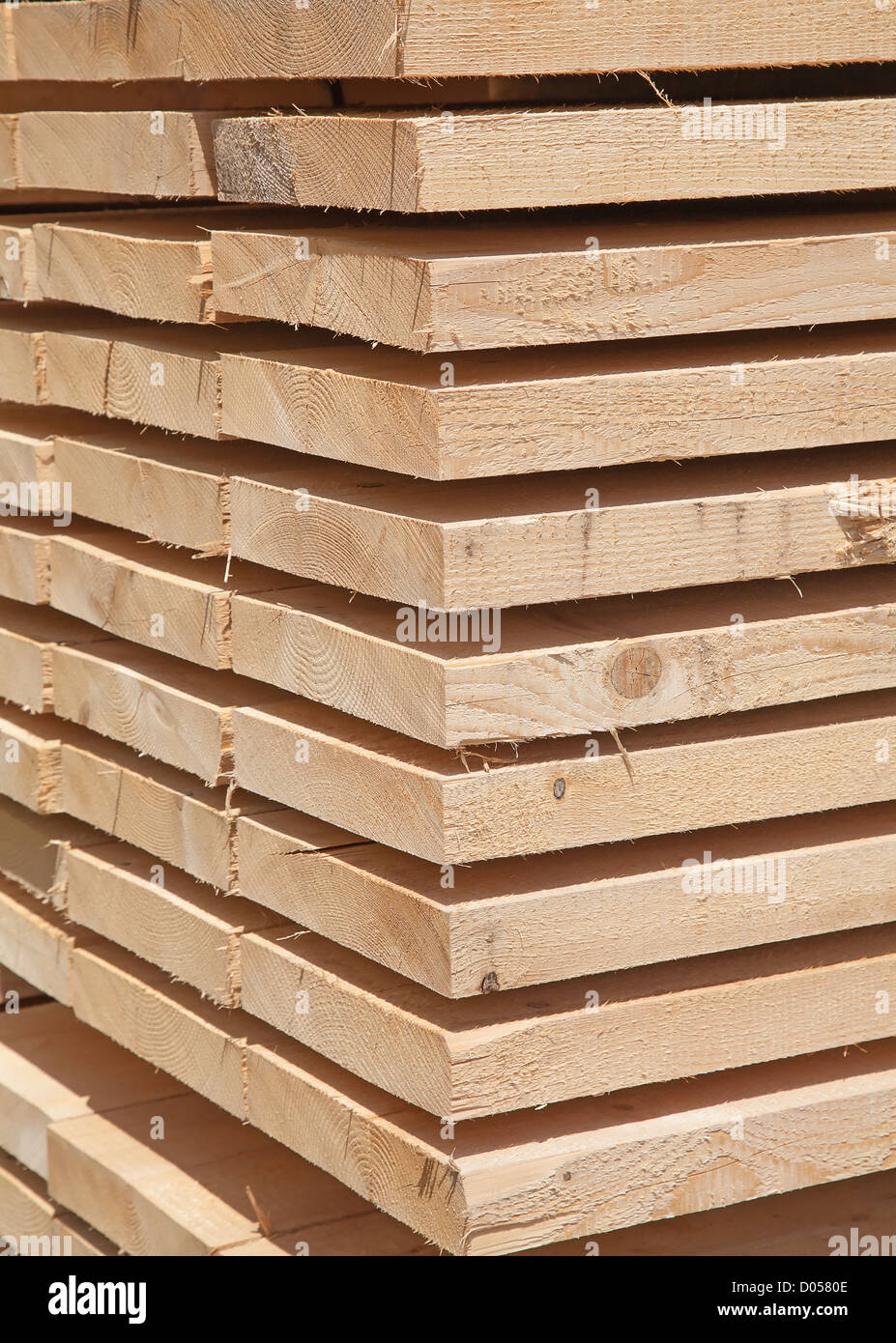 Stack of new wooden studs at the lumber yard Stock Photo - Alamy