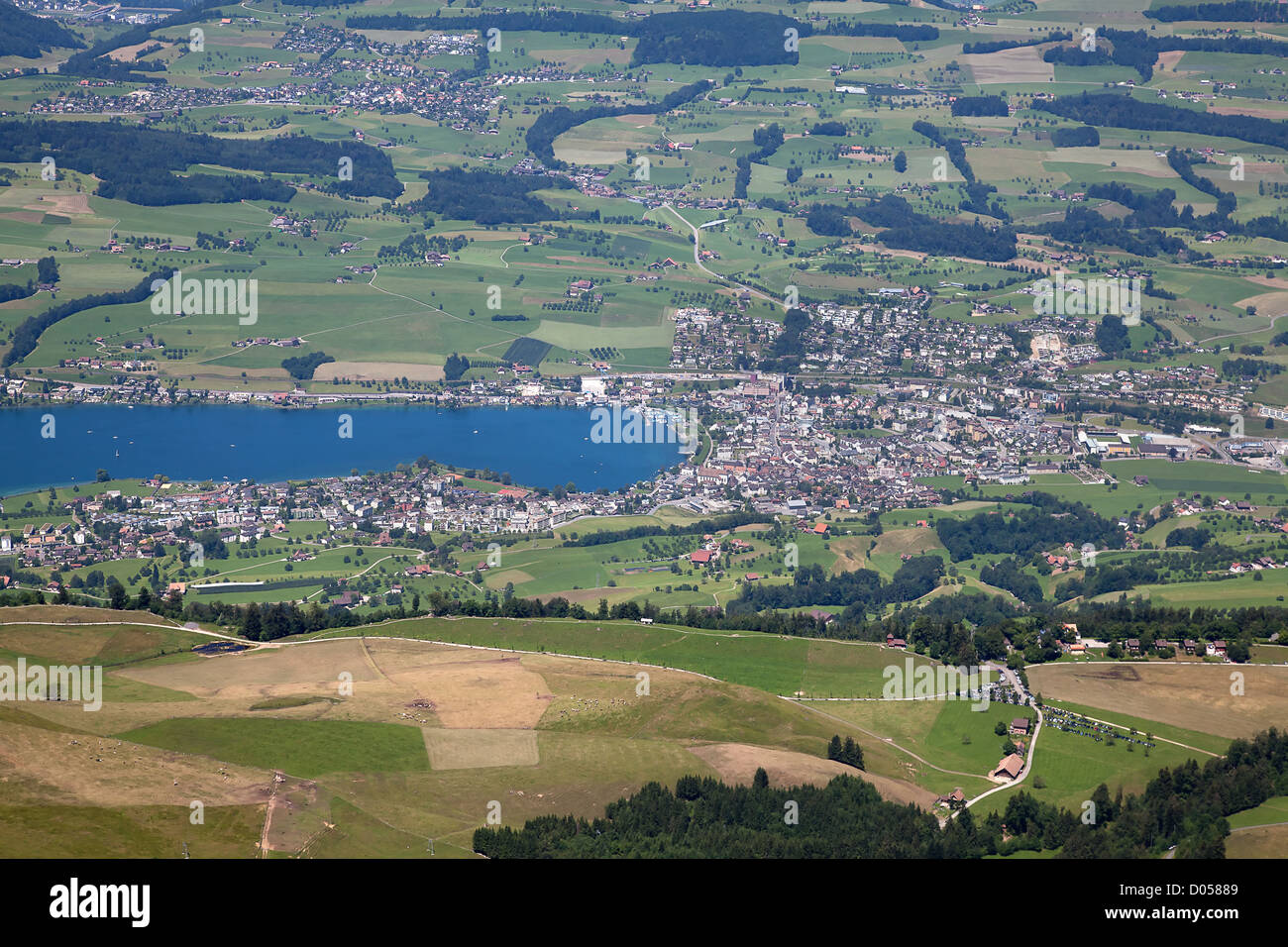 Serene alpine valley trail rigi hi-res stock photography and images - Alamy