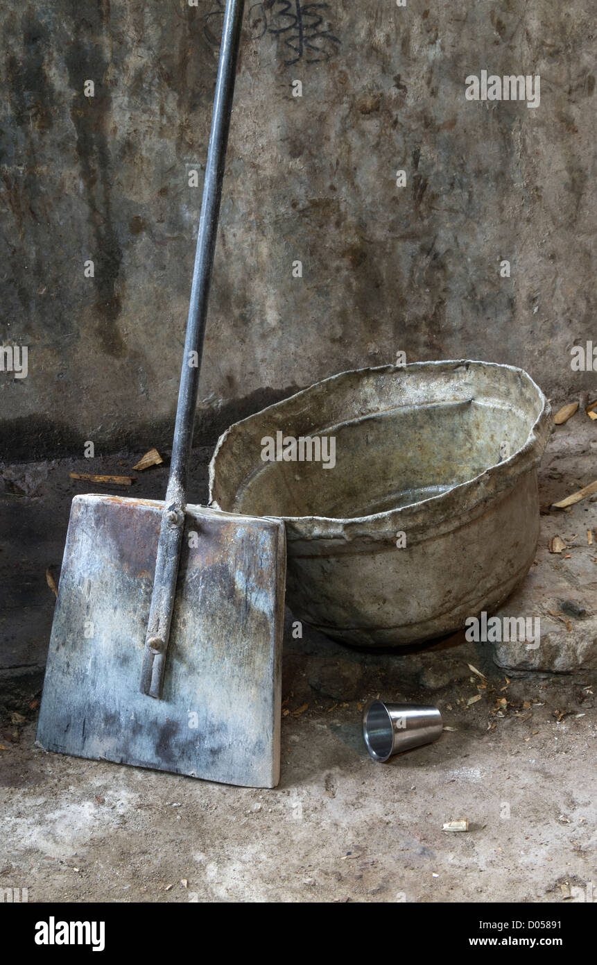 Tools in a tea factory in Kerala India Stock Photo - Alamy