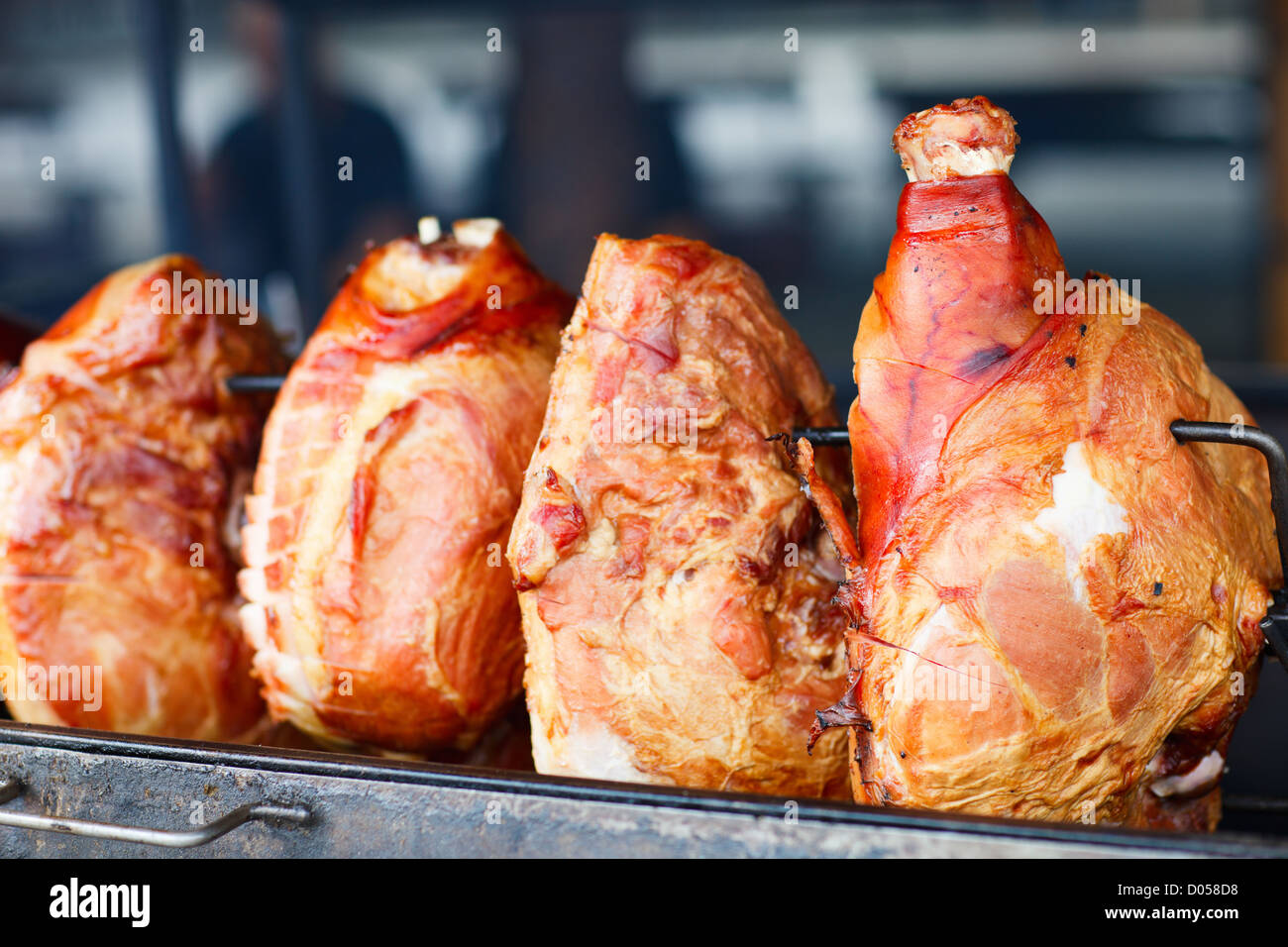 Roasted pork leg Stock Photo - Alamy