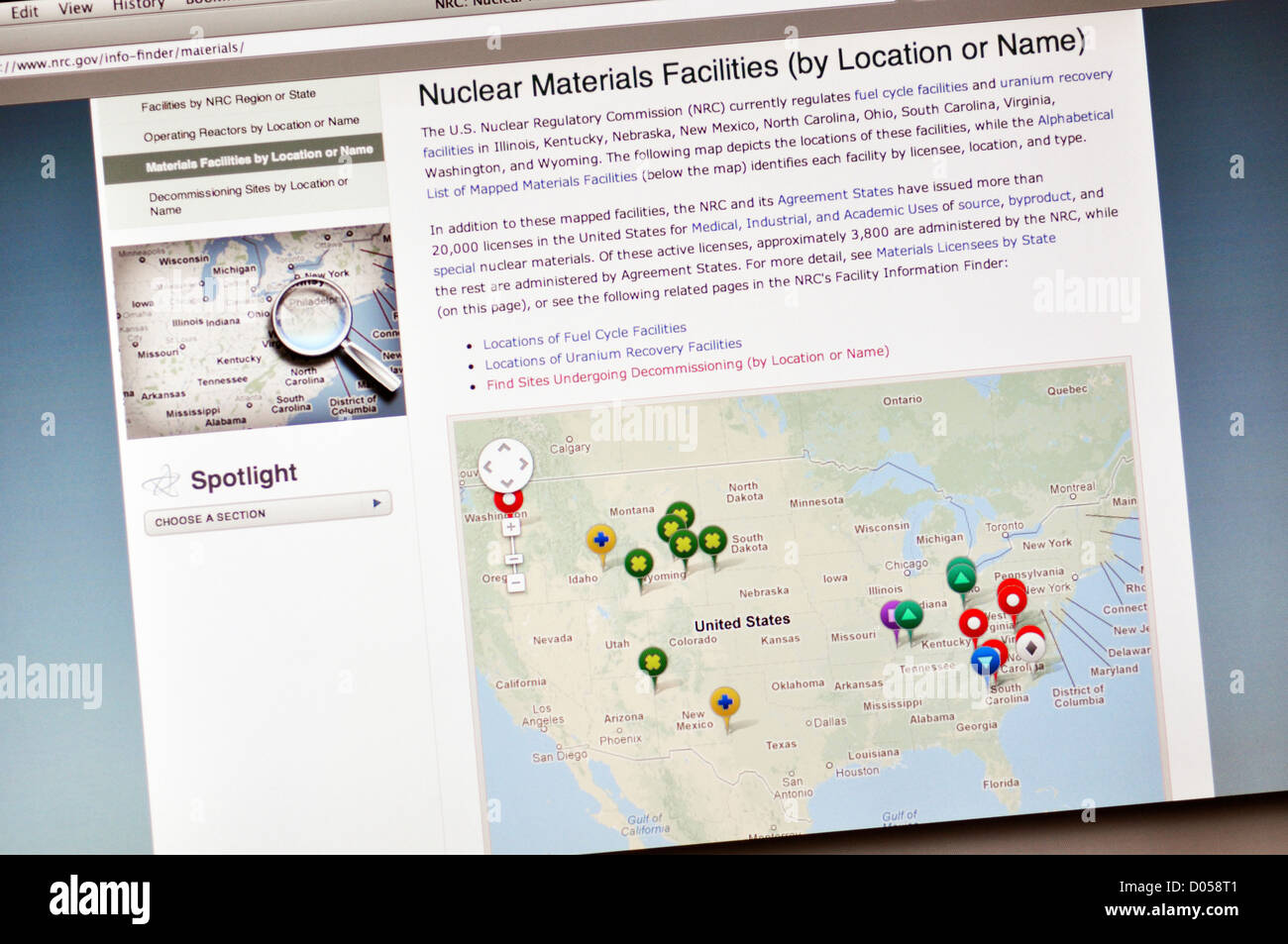 Nuclear power plants map hi-res stock photography and images - Alamy