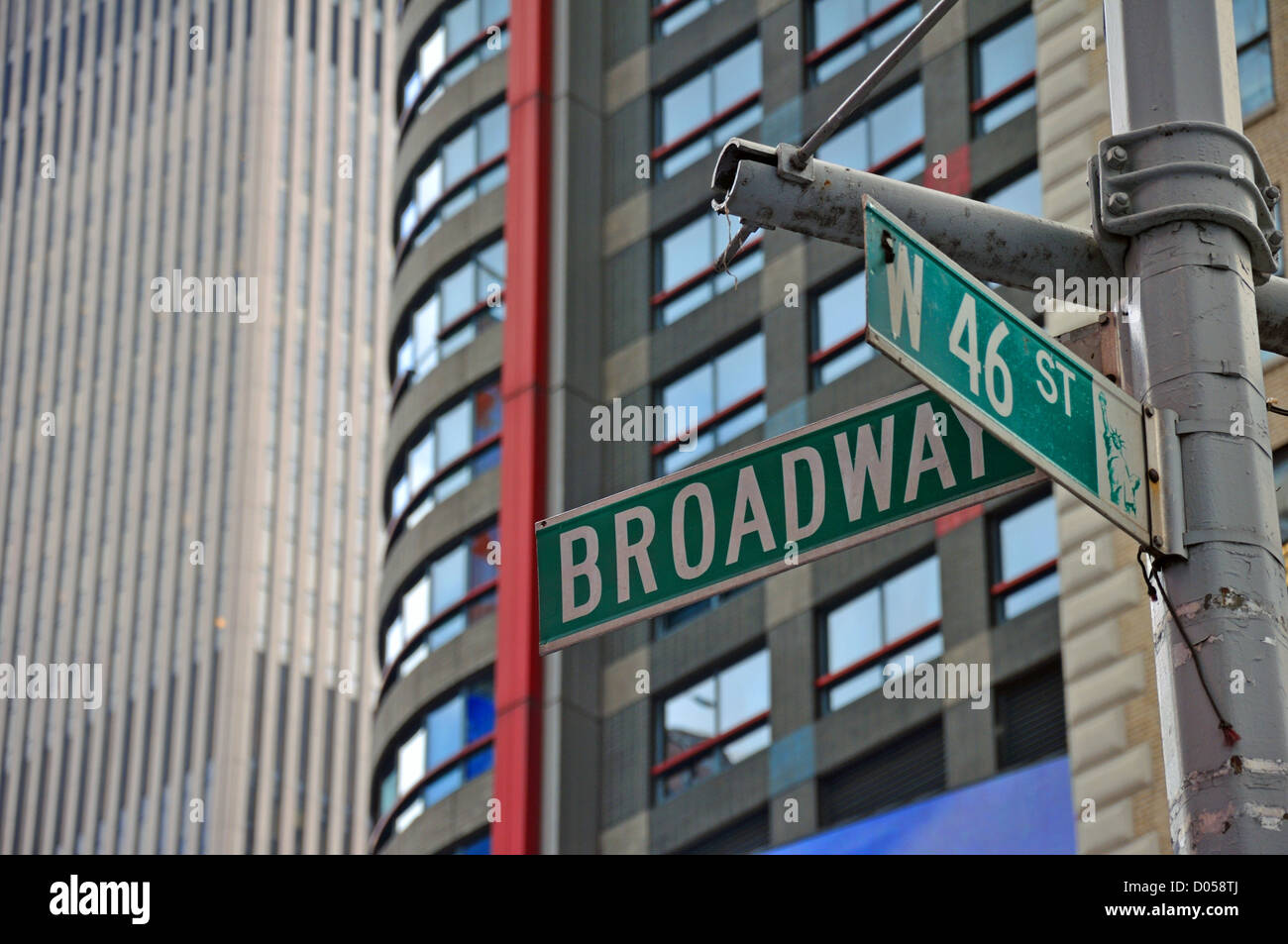 Broadway street sign, New York City, USA Stock Photo - Alamy