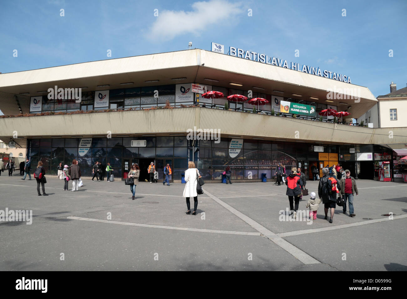 The Bratislava hlavná stanica (Central Station) train station, Slovakia ...