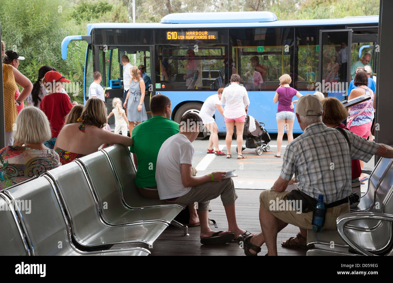 Paphos Transport Organisation bus station southern Cyprus Passenger ...