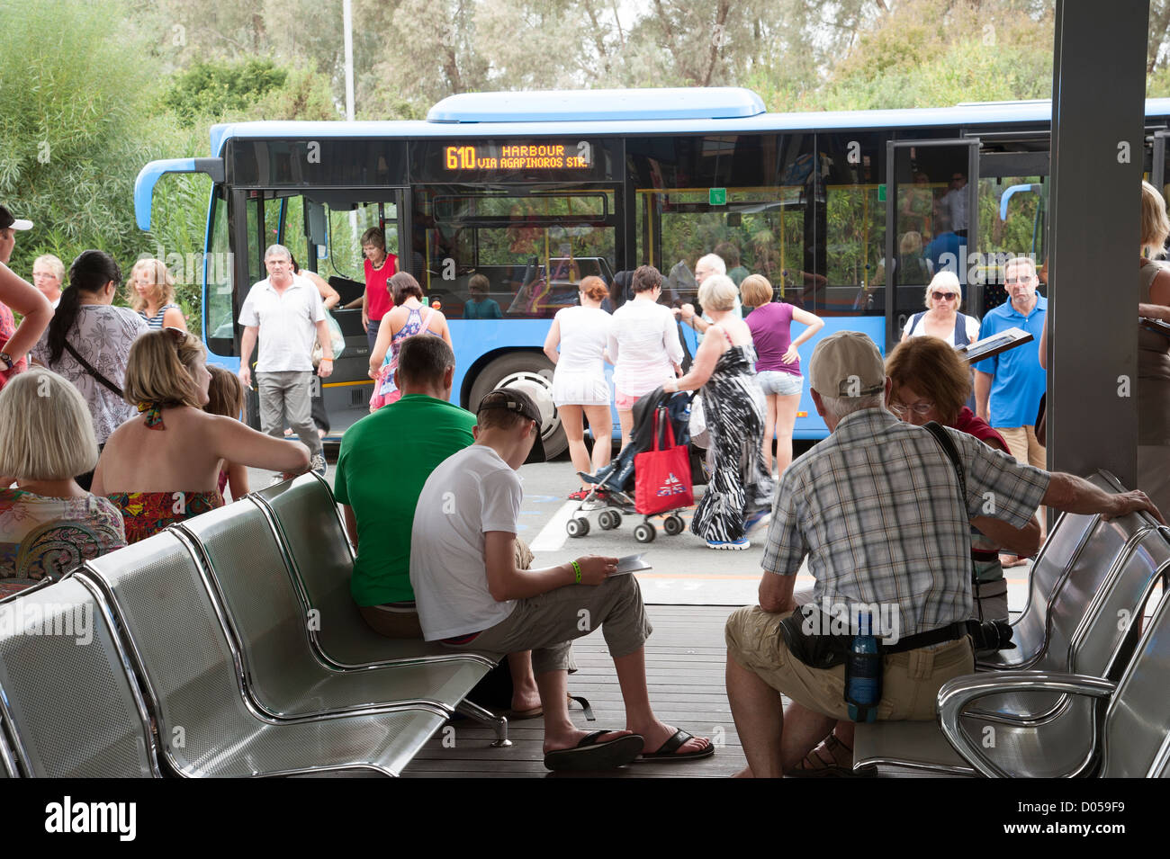 Paphos Transport Organisation bus station southern Cyprus Passenger ...