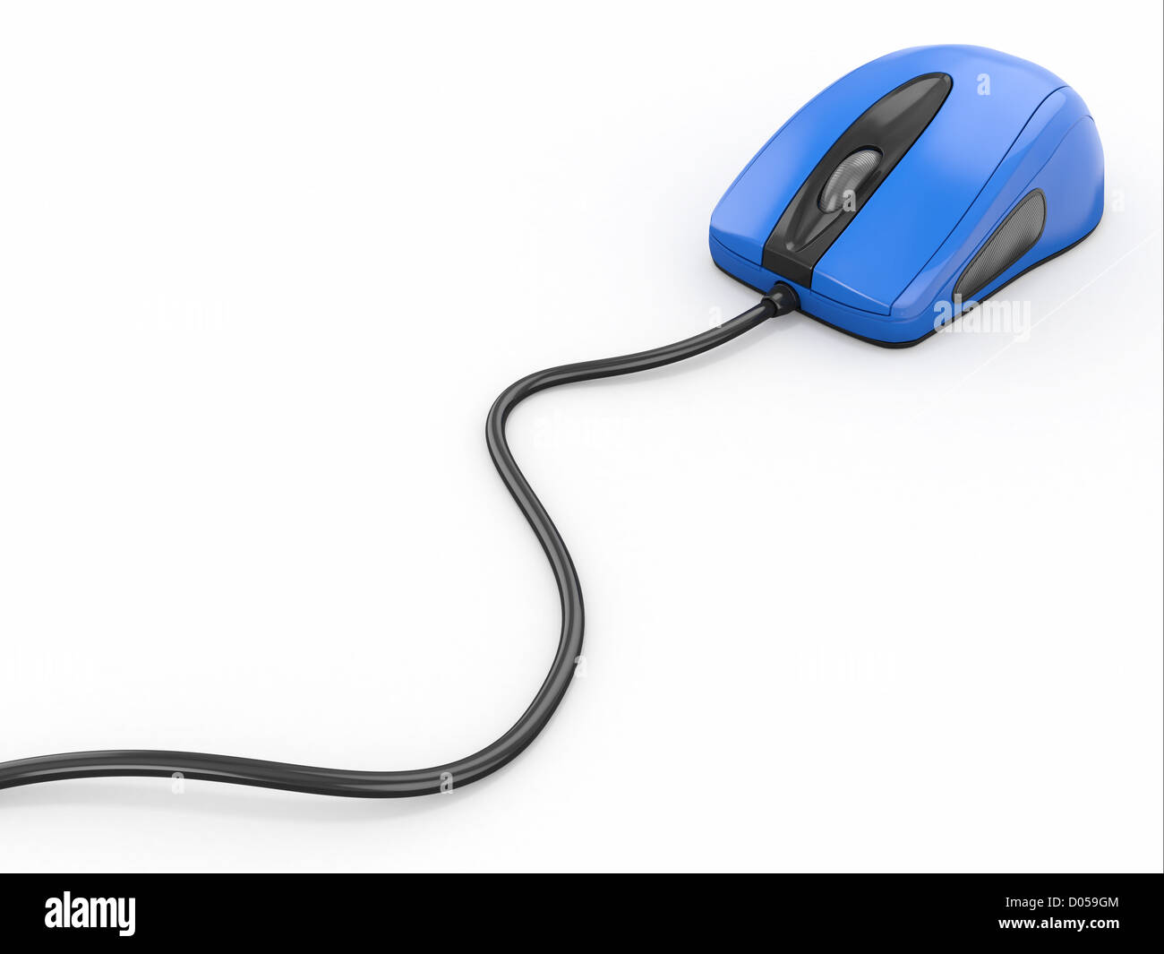 Computer optical mouse on white background. 3d Stock Photo - Alamy