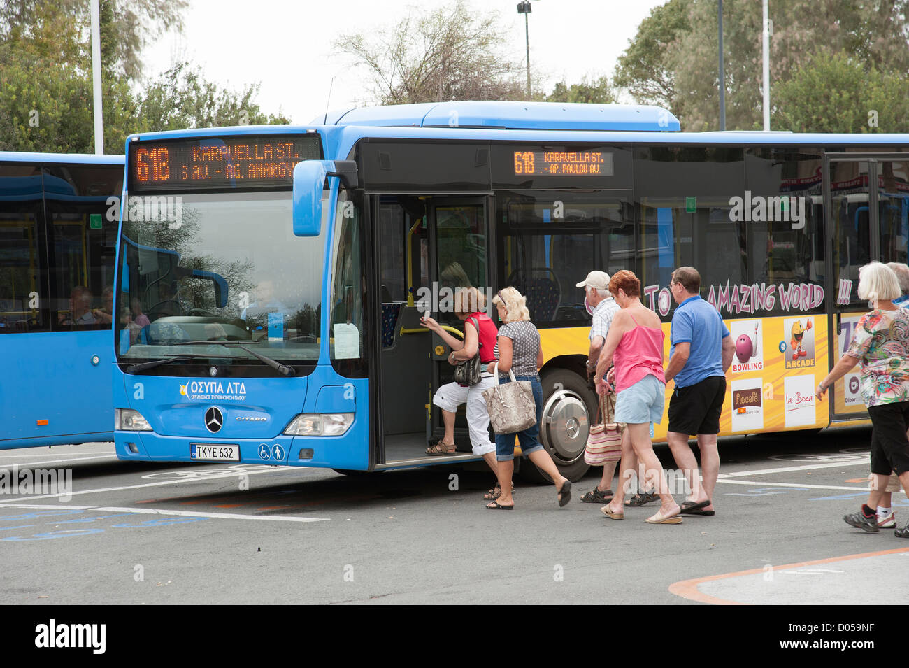 Paphos Transport Organisation bus station southern Cyprus Passengers ...