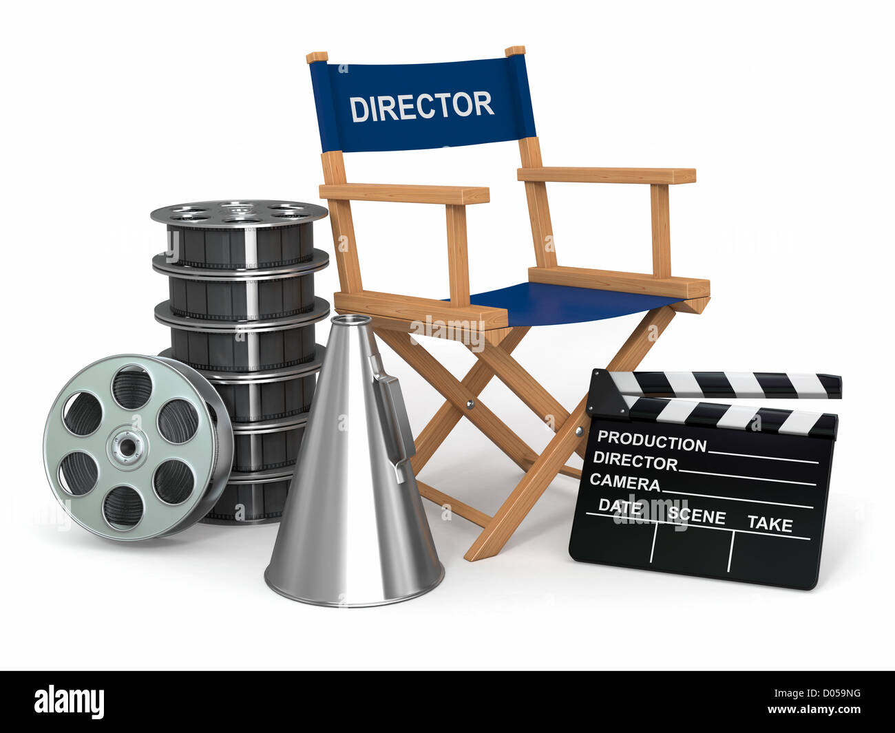 Movie director camera Cut Out Stock Images & Pictures - Alamy