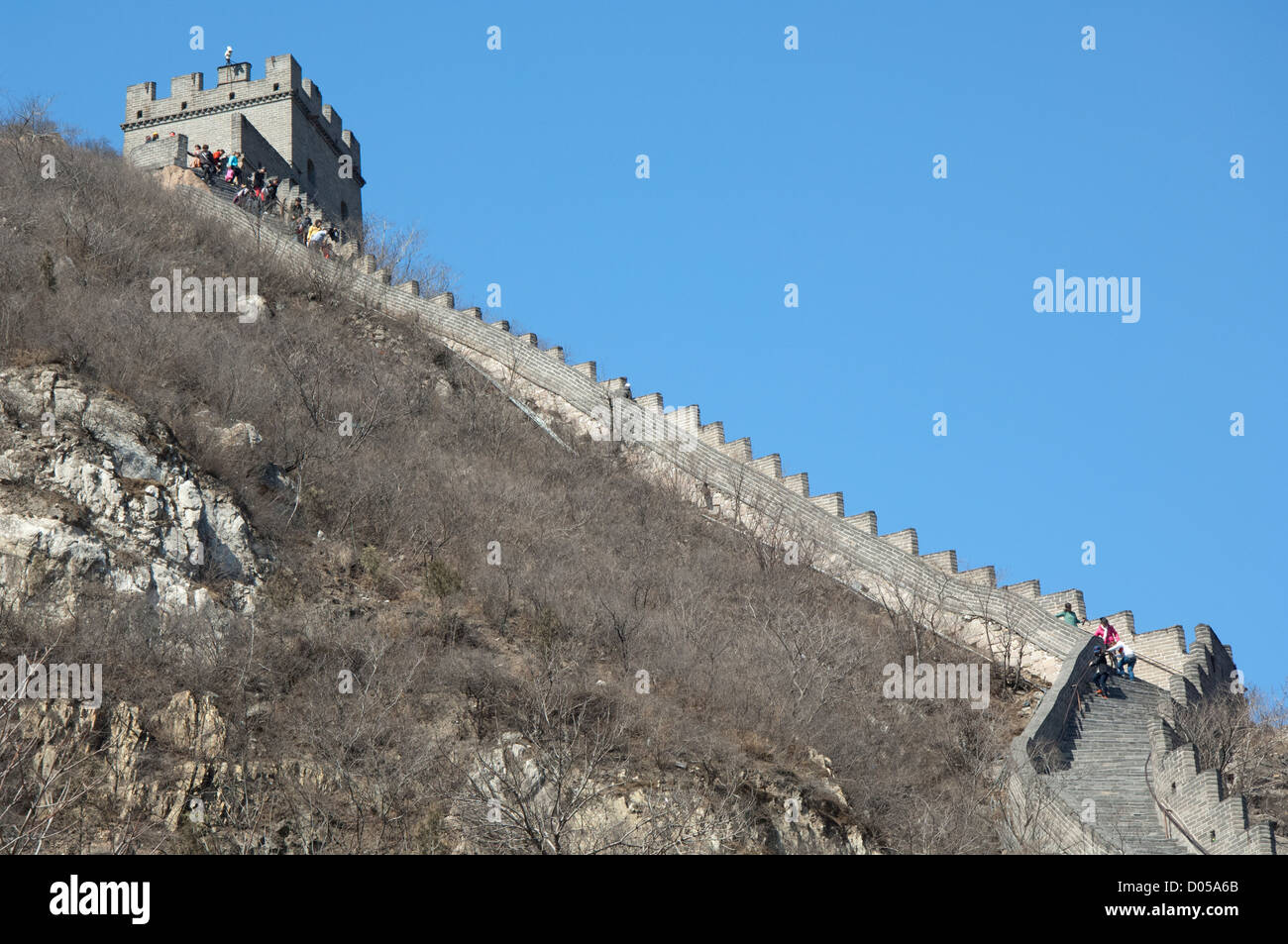 China, Beijing. The Great Wall of China at Juyongguan in the Jundu ...