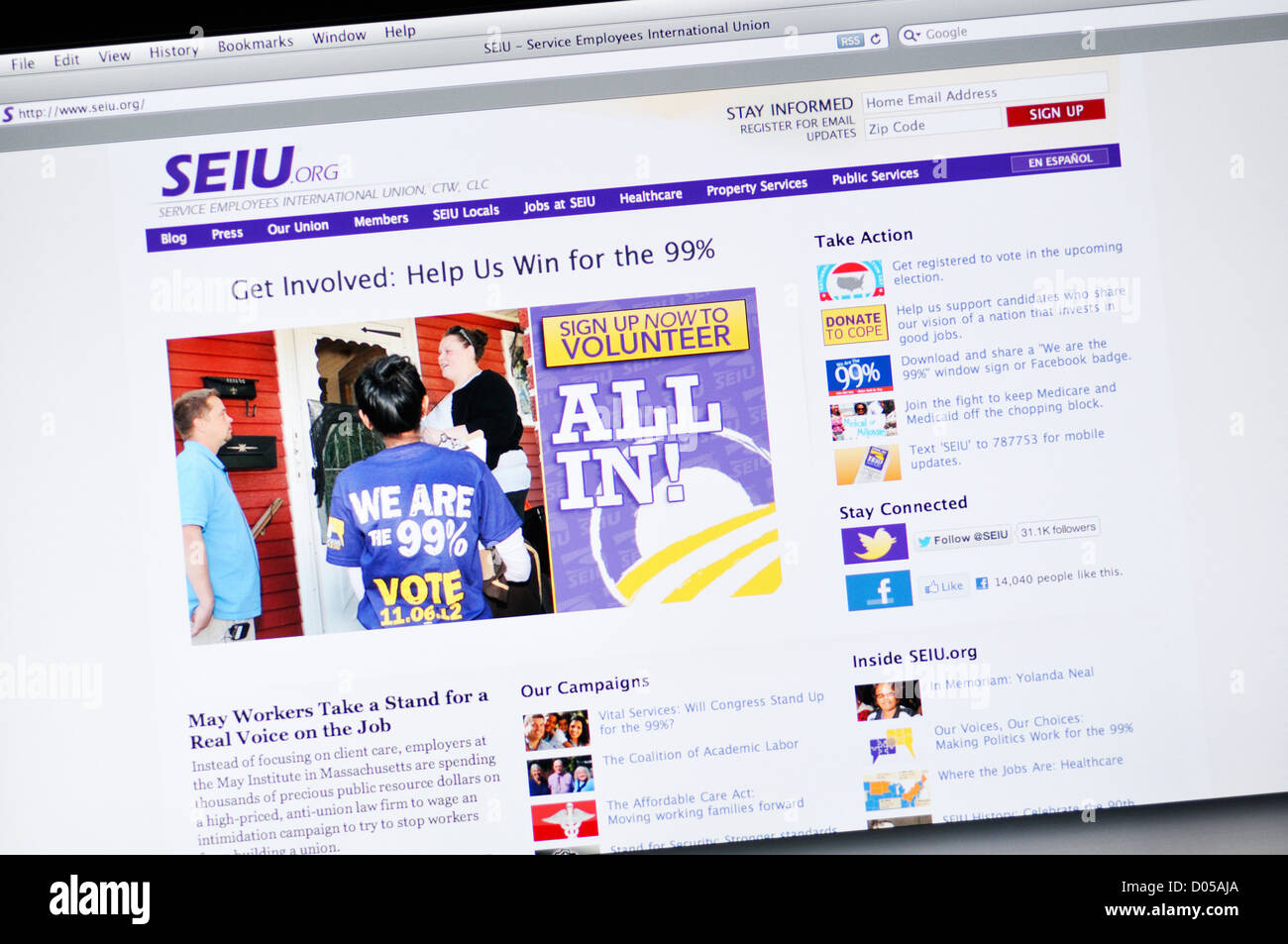 Service Employees International Union High Resolution Stock Photography ...