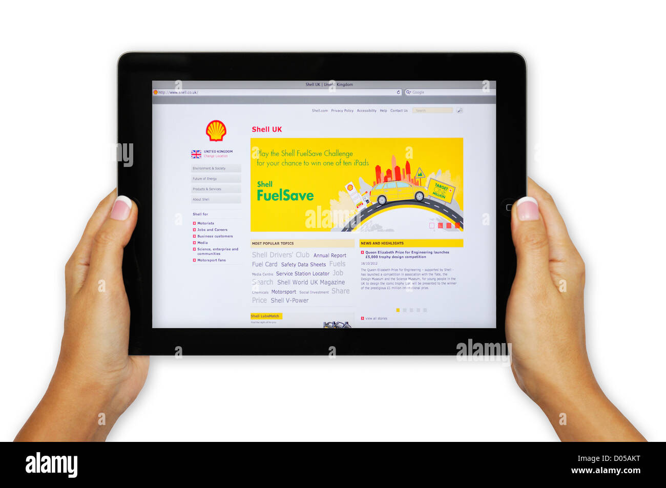 Woman shell petrol hi-res stock photography and images - Alamy