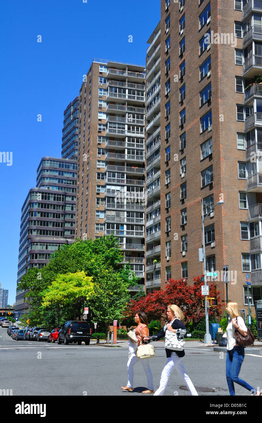 Apartment building block in New York City, USA Stock Photo - Alamy