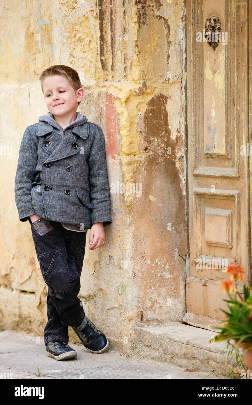 Boy portrait outdoors Stock Photo - Alamy