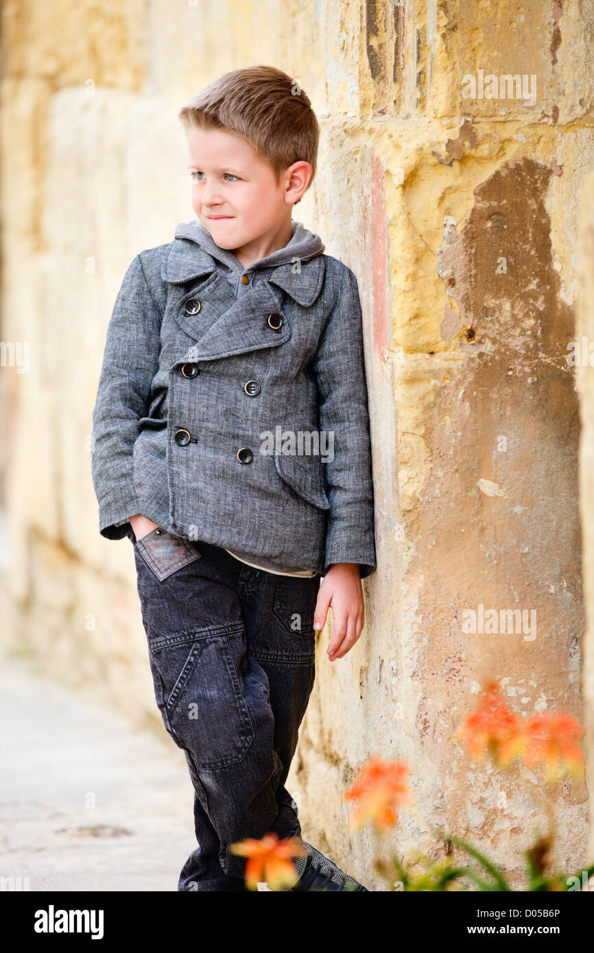 Boy portrait outdoors Stock Photo - Alamy