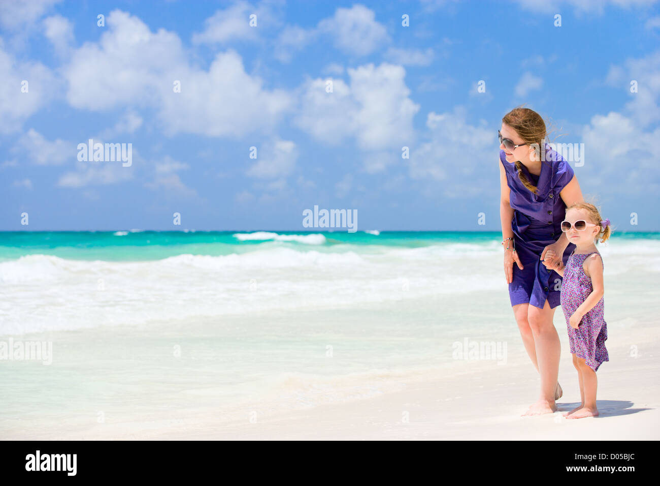 Mother and daughter at beach Stock Photo - Alamy Mother and daughter at beach Stock Photo - Alamy