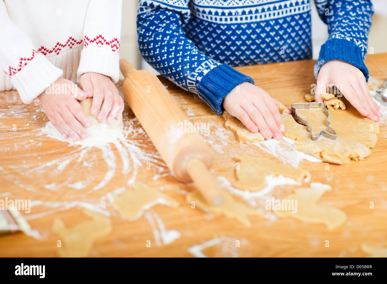 Close up of kids baking Stock Photo - Alamy