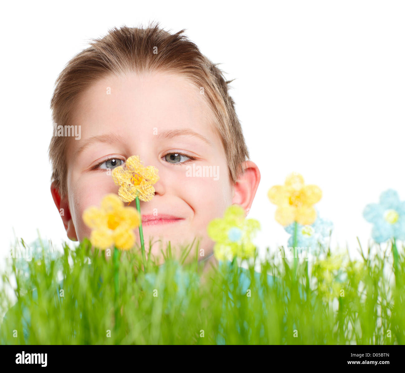Spring portrait of cute boy Stock Photo - Alamy