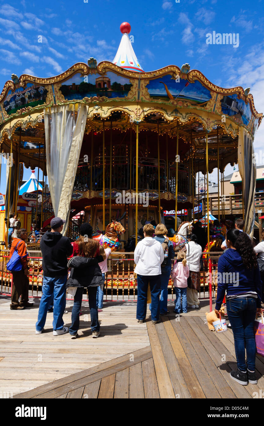 San Francisco - Fisherman's Wharf, Pier 39. Carousel Stock Photo - Alamy