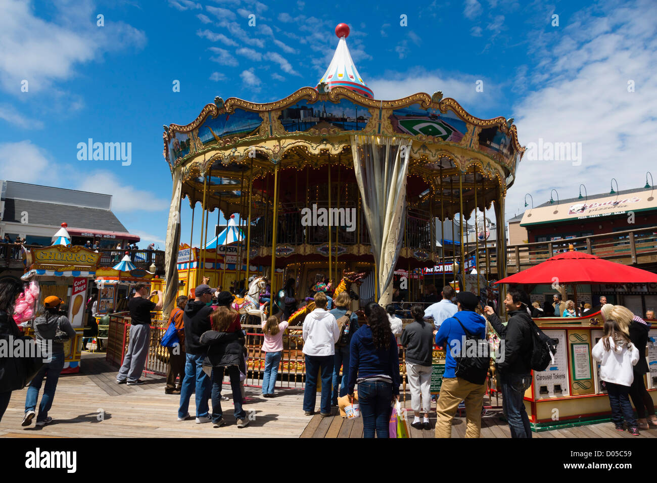 Pier 39 San Francisco Carousel High Resolution Stock Photography and ...
