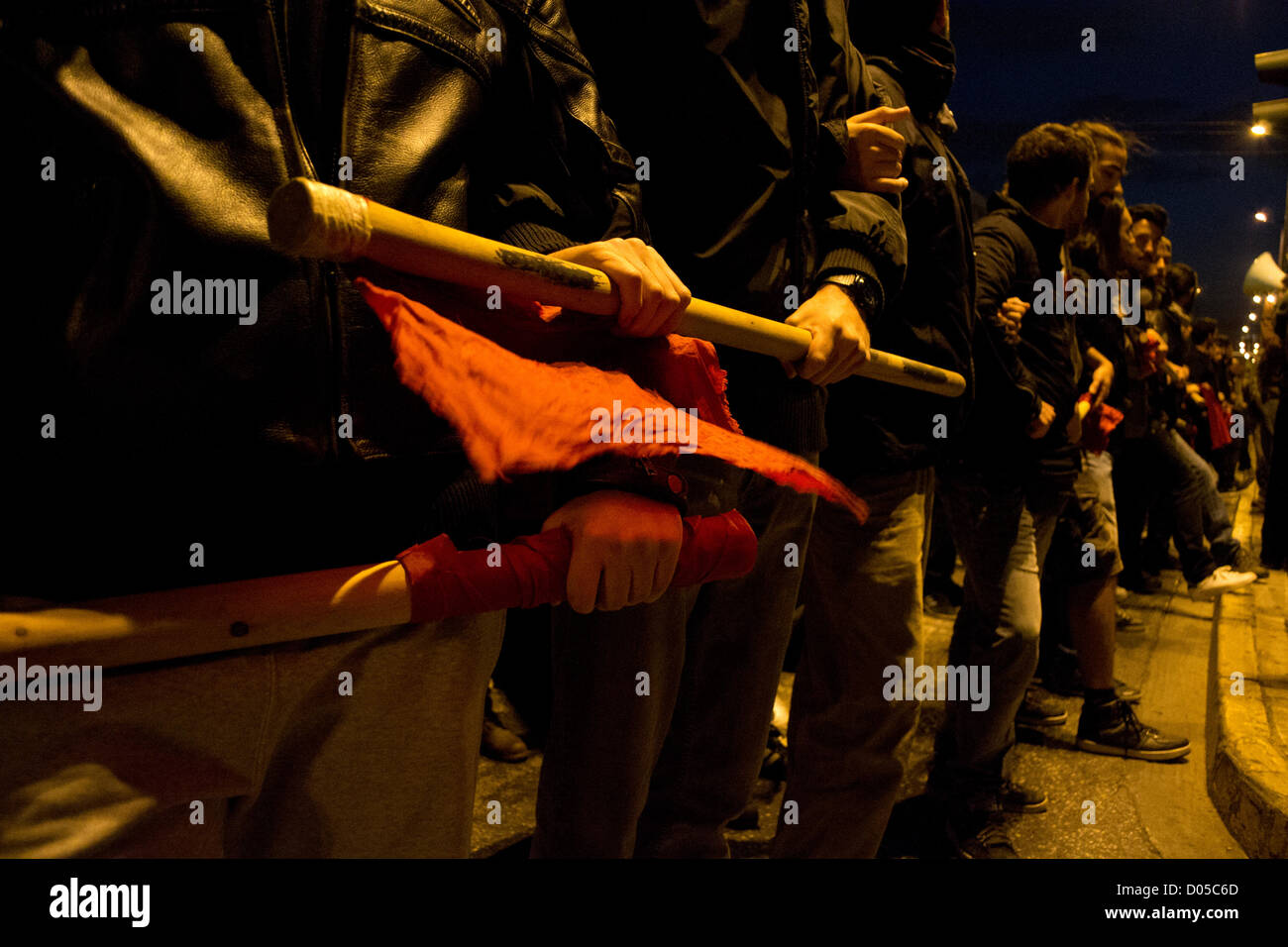 Athens, Greece, 17th November 2012. A massive demonstration takes place ...