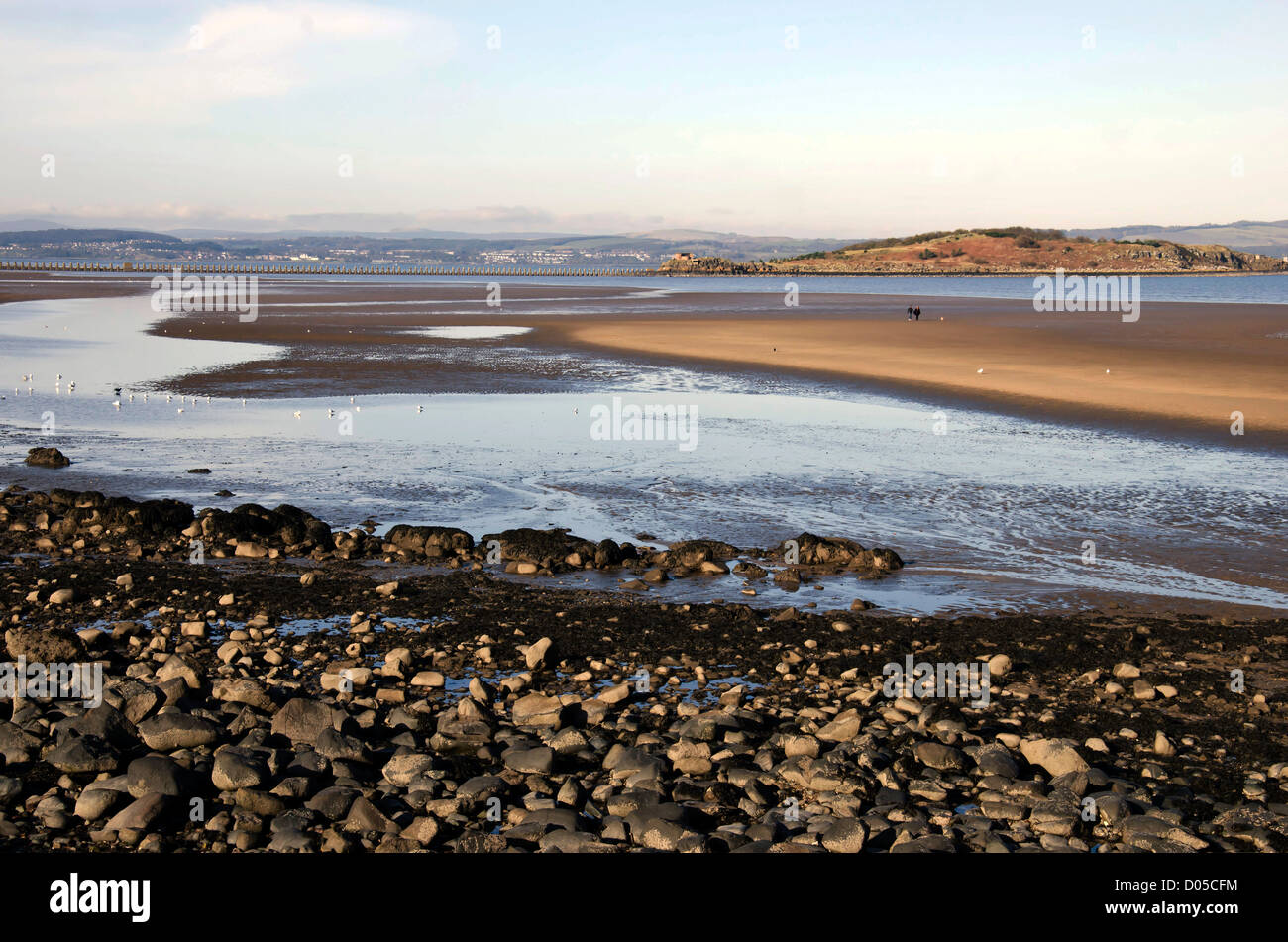 Cramond Island from the foreshore, Edinburgh, Scotland Stock Photo - Alamy
