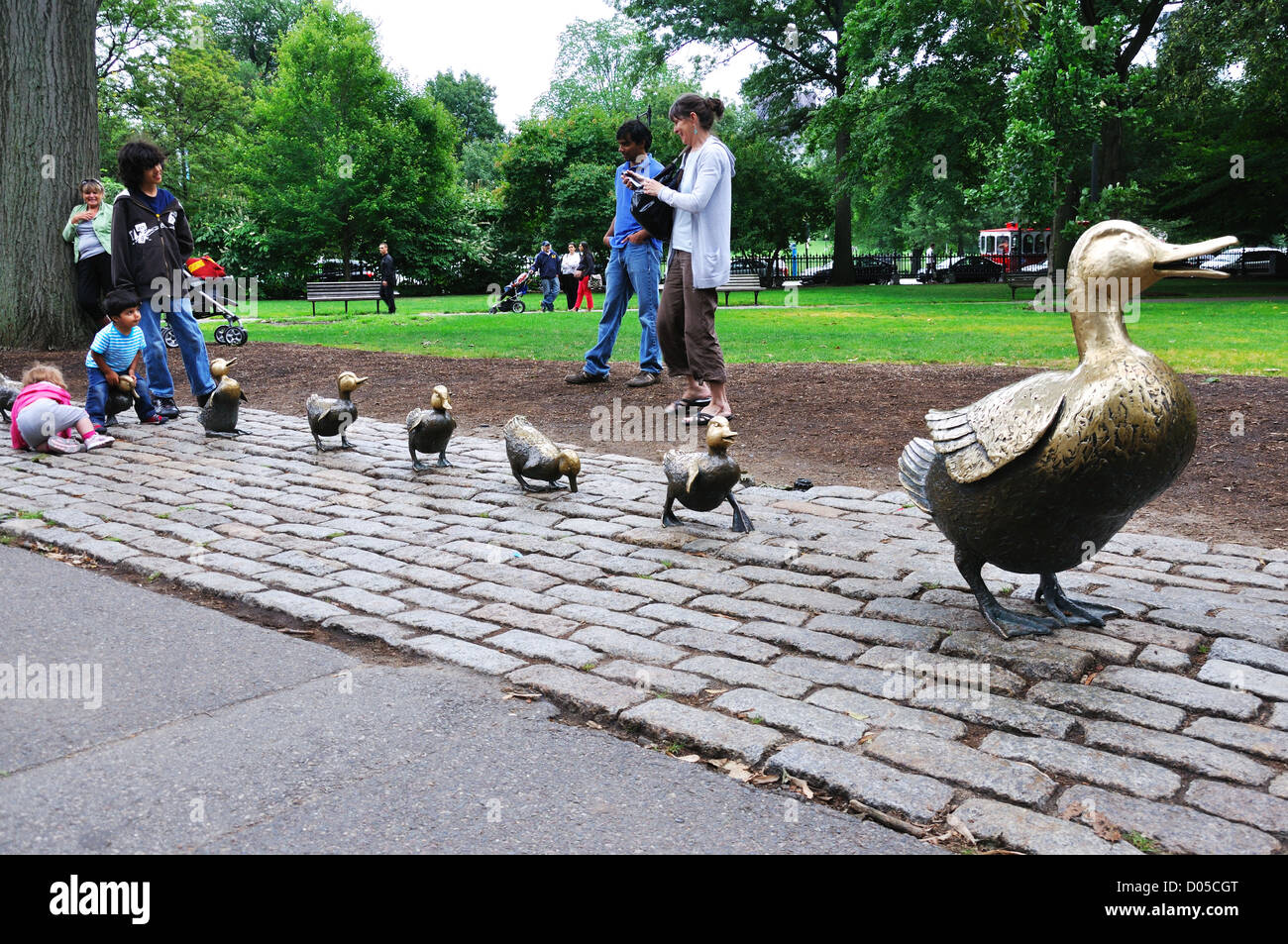 Make Way for Ducklings bronze sculpture in Boston Public Garden, Boston ...