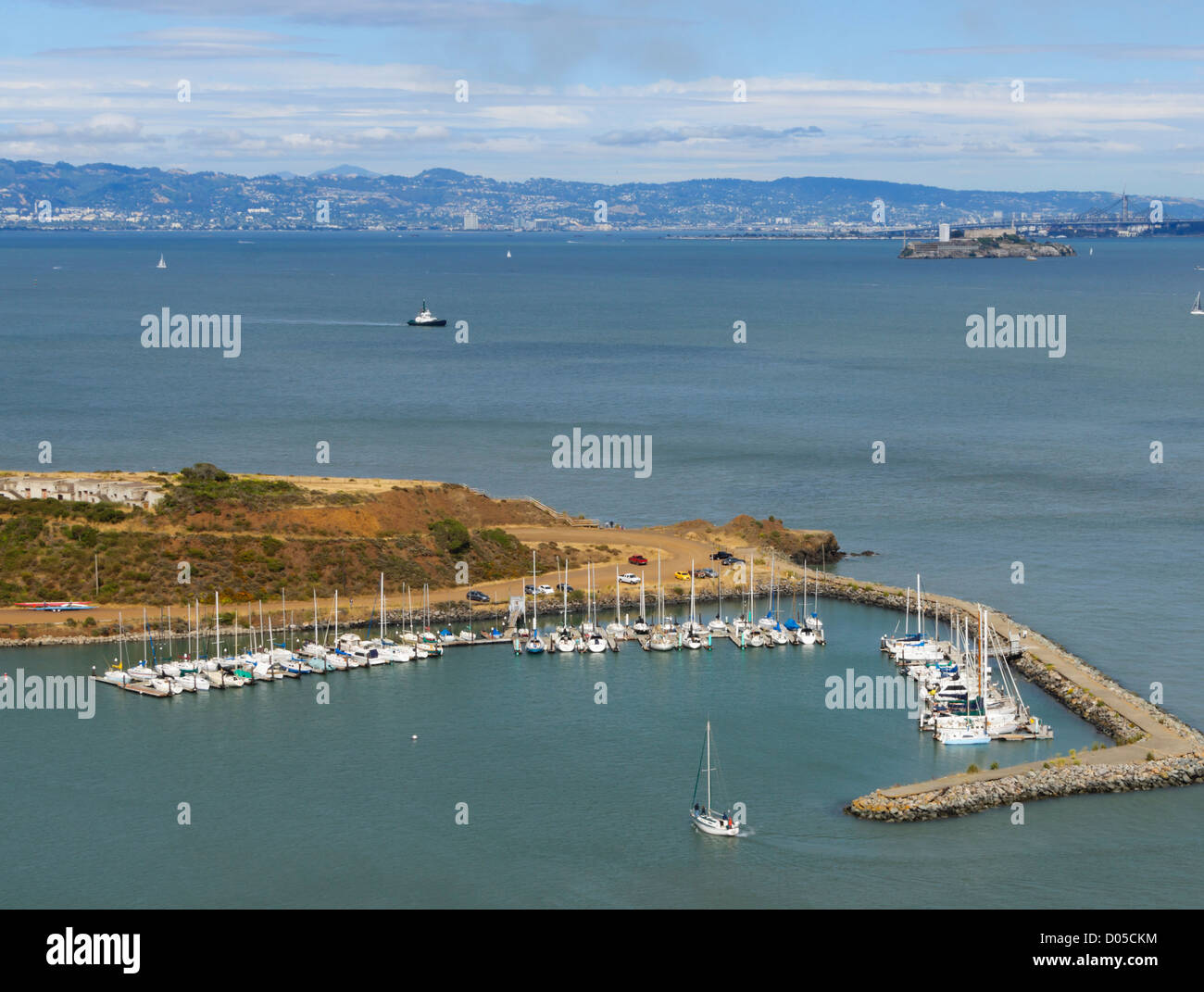 San Francisco - Cavallo Point yacht marina Stock Photo - Alamy