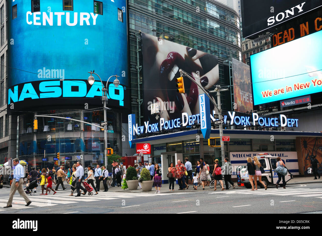 Police department precinct in Times Square, New York City, USA Stock ...