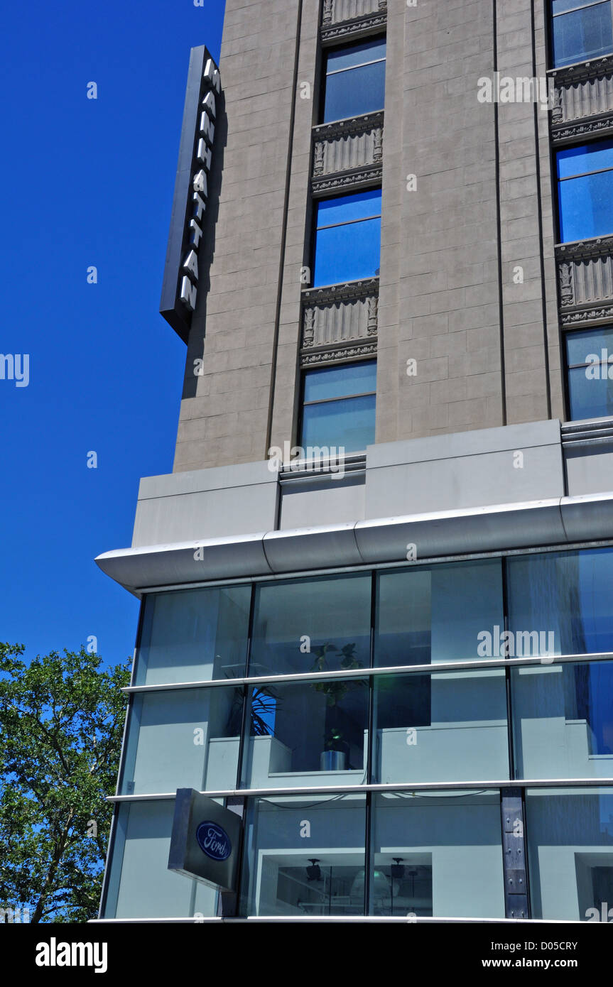 Manhattan sign, New York City, USA Stock Photo - Alamy