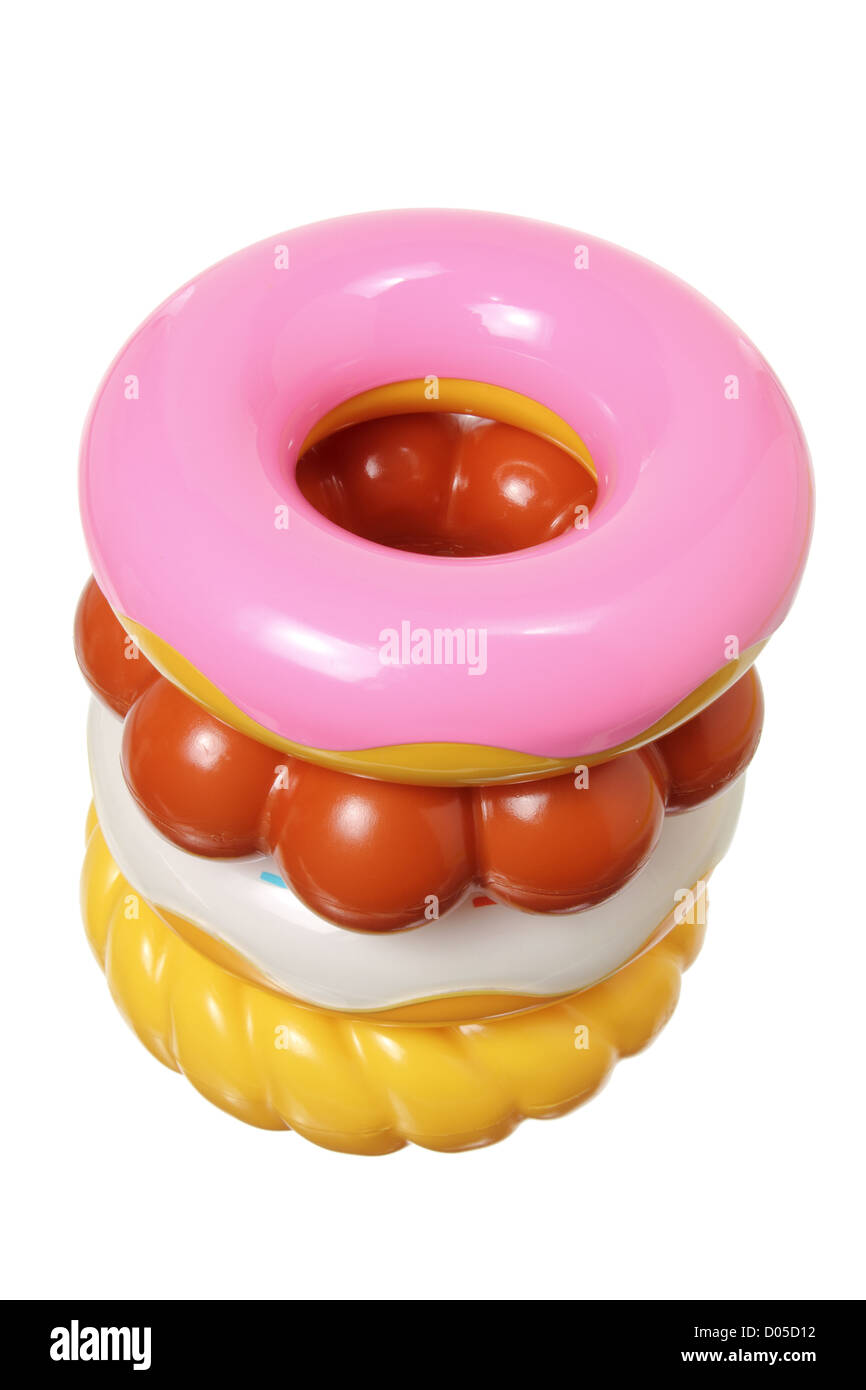 Plastic Toy Donuts Stock Photo - Alamy