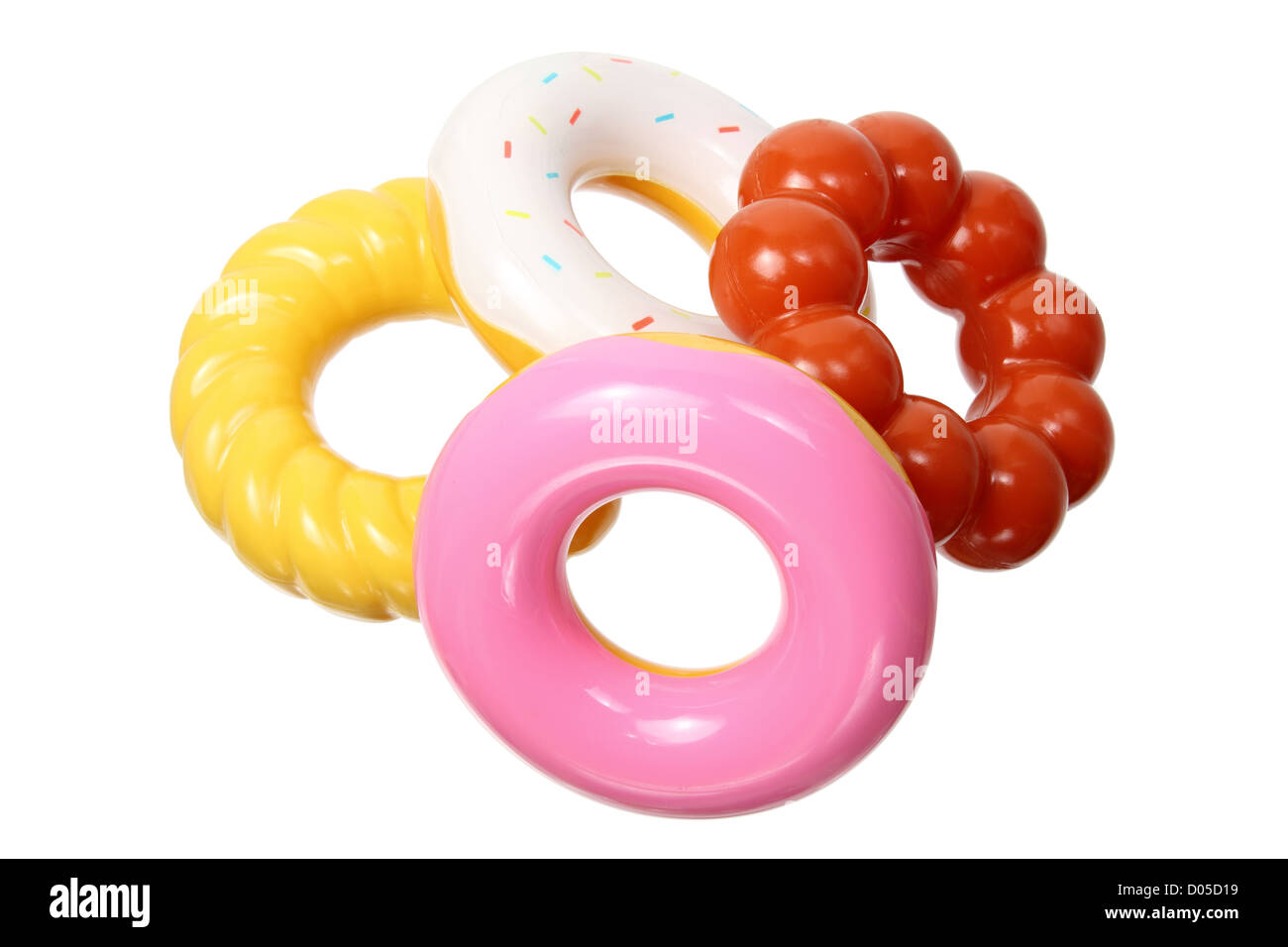 Plastic Toy Donuts Stock Photo - Alamy