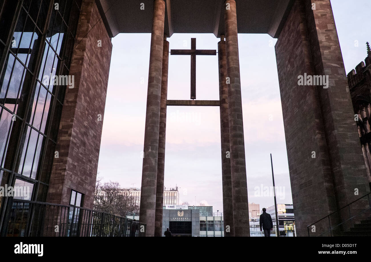 Coventry cathedral cross hi-res stock photography and images - Alamy