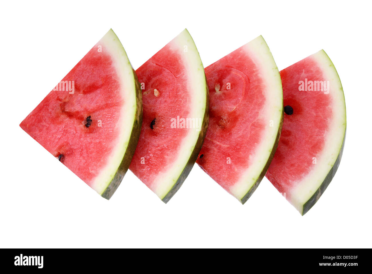 Pieces of Watermelon Stock Photo - Alamy