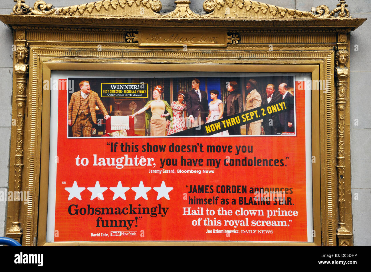 Broadway show ad, New York City, USA Stock Photo - Alamy