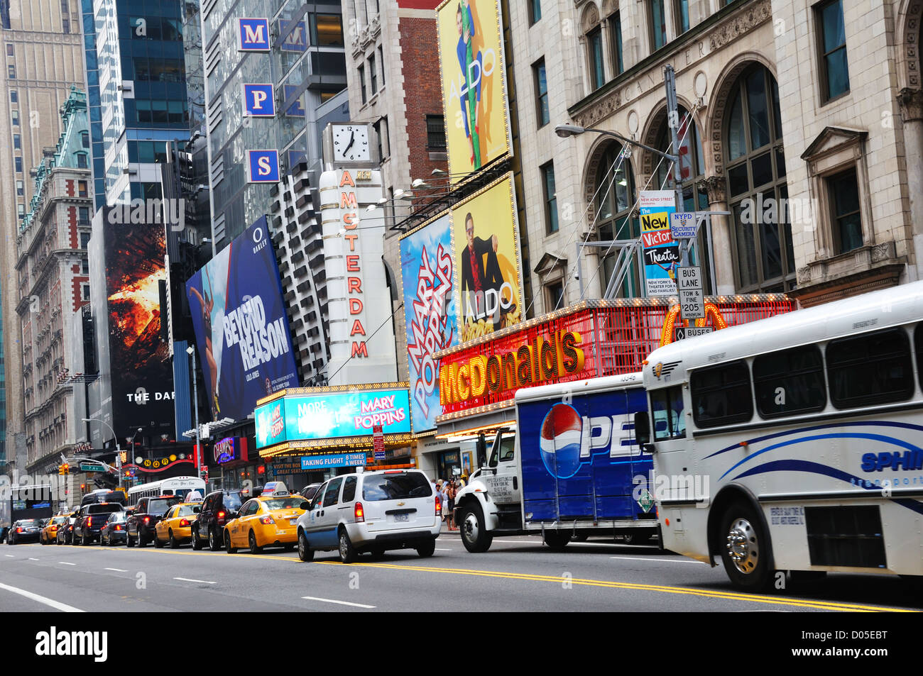 Broadway new york theatres hi-res stock photography and images - Alamy