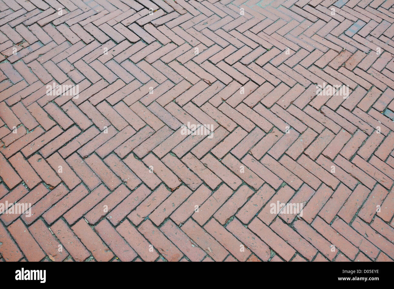 Red brick pavement Stock Photo - Alamy