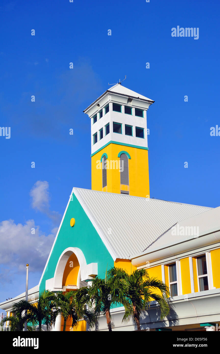 Port tower and administration building, Nassau, Bahamas Stock Photo - Alamy