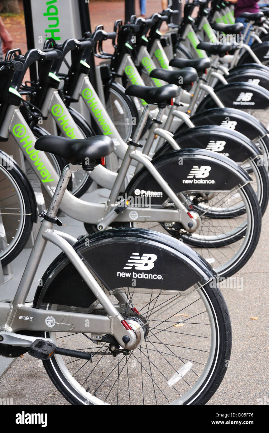 Hubway rental bikes in Boston, Massachusetts, USA Stock Photo - Alamy