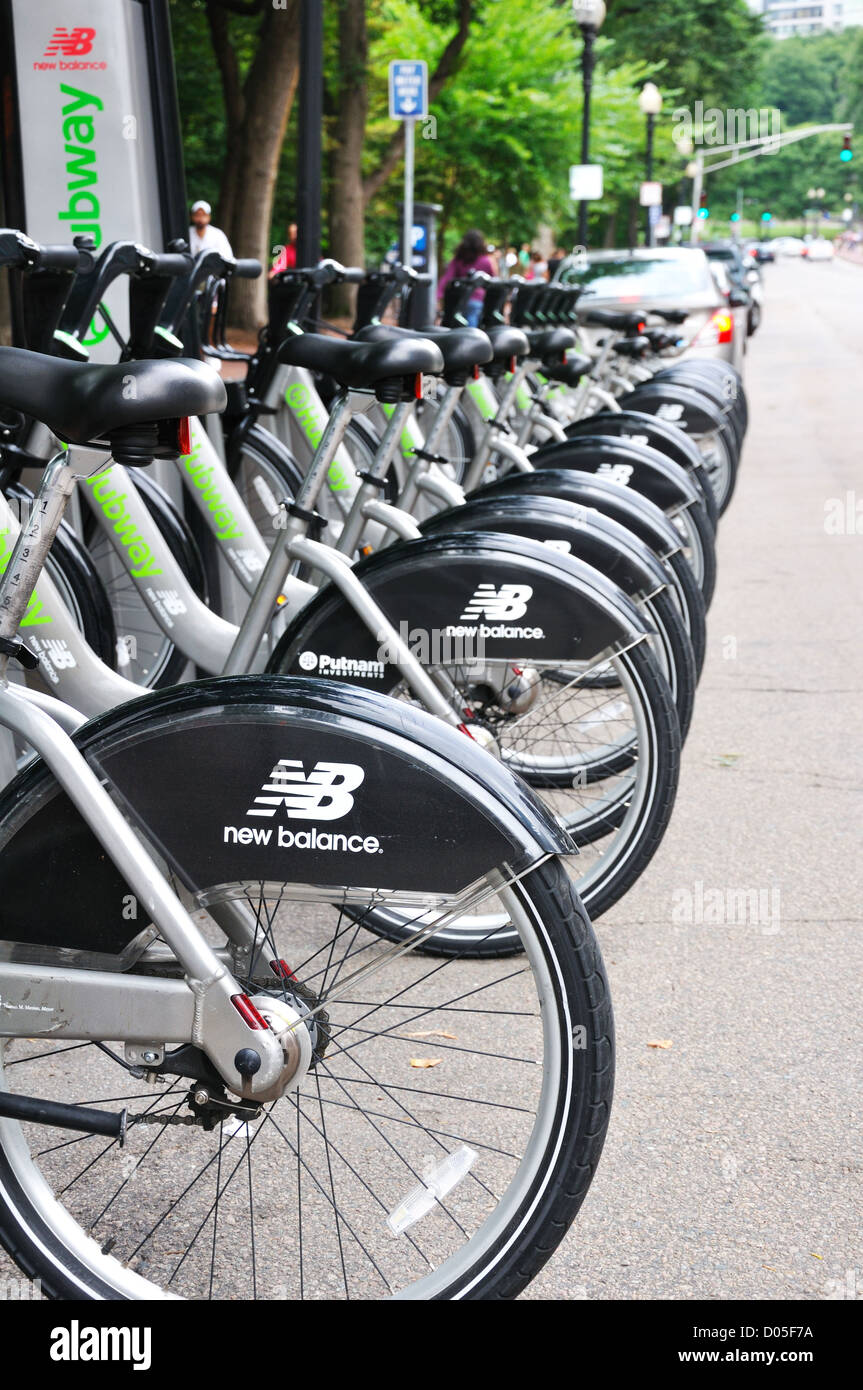 Hubway rental bikes in Boston, Massachusetts, USA Stock Photo - Alamy