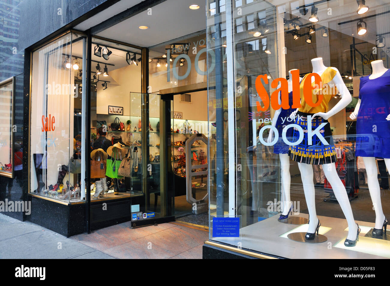 Looks storefront, New York City, USA Stock Photo - Alamy