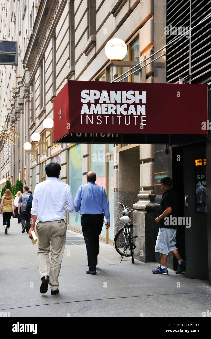 Spanish American Institute, New York City, USA Stock Photo - Alamy