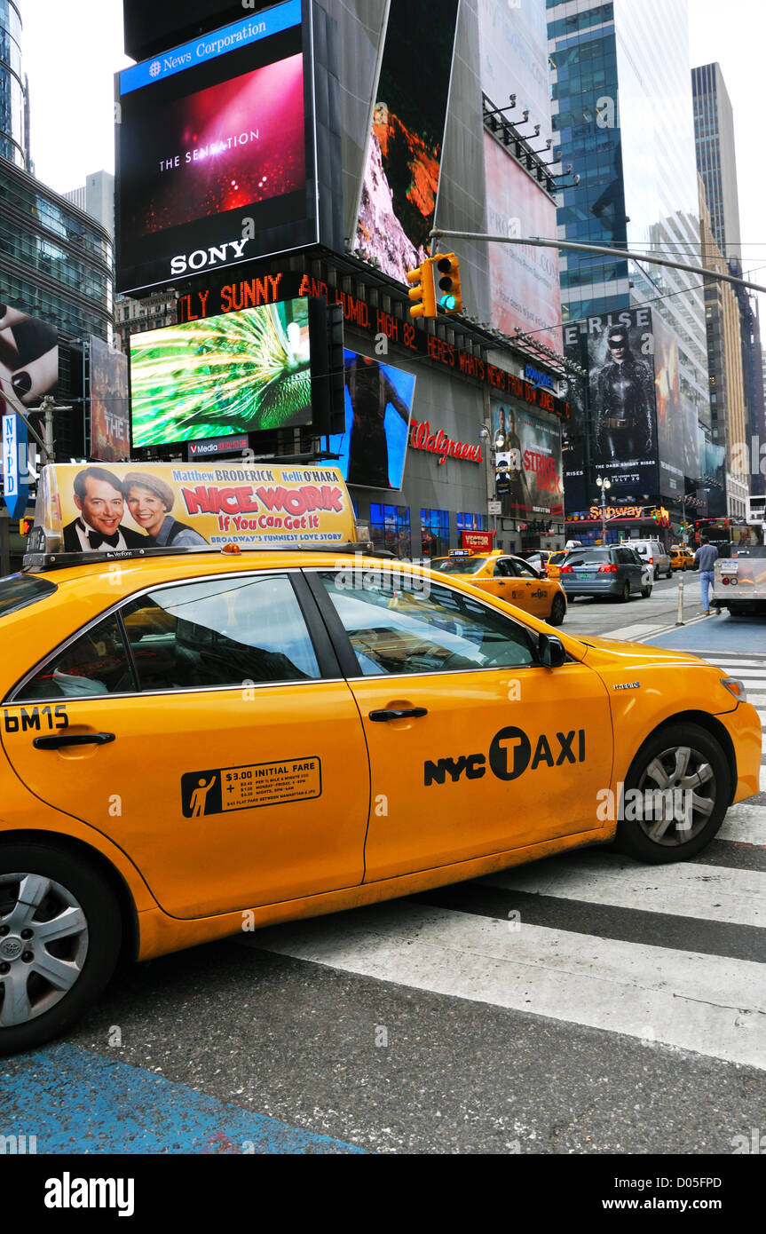 Taxi cab, New York City, USA Stock Photo - Alamy